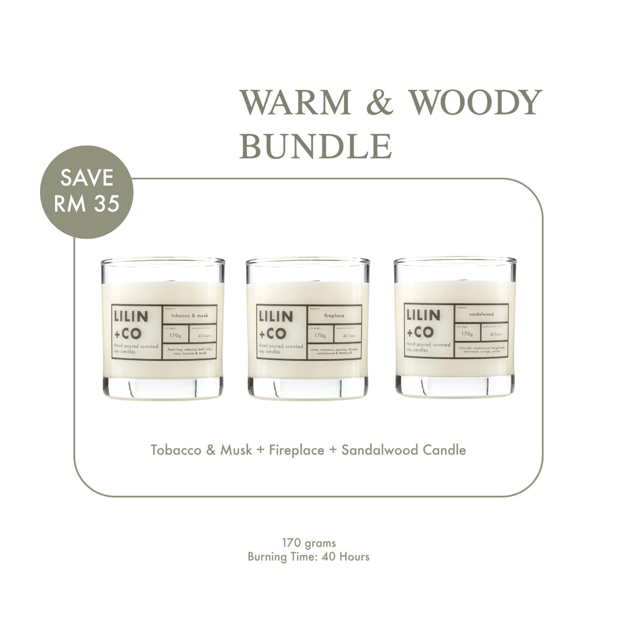 Warm & Woody Bundle– Lilin+Co