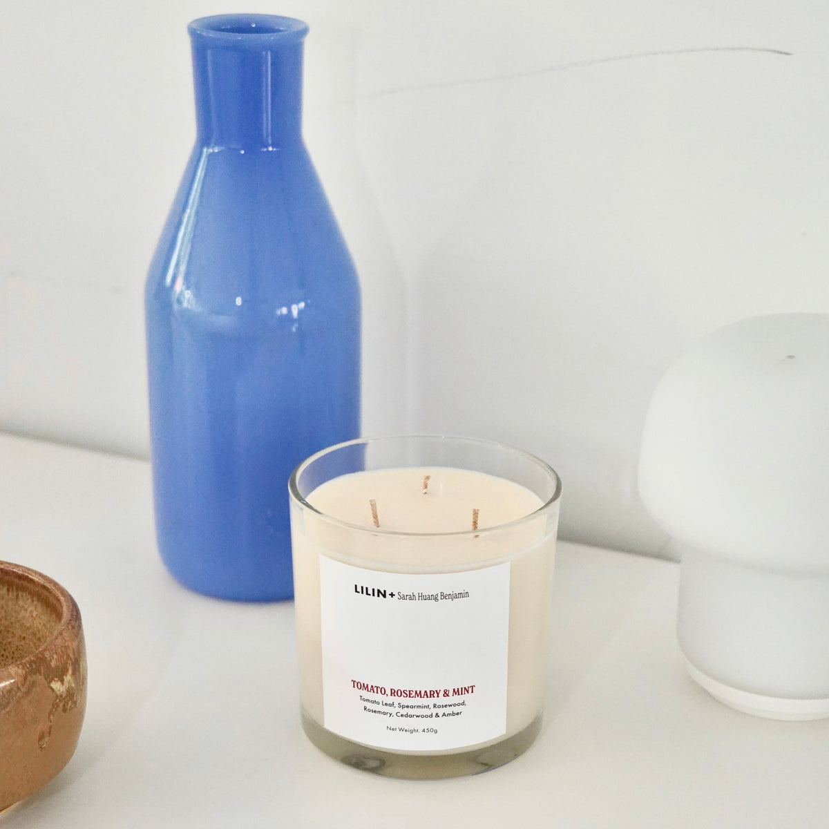 Tomato, Rosemary & Mint 3-Wick Candle– Lilin+Co